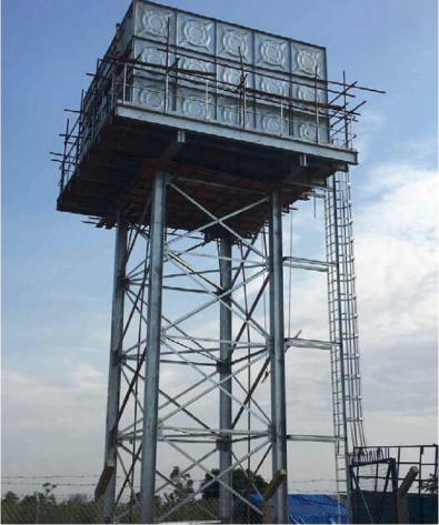 Steel structure Overhead water tank,elevated water tank | Qingdao Steel ...