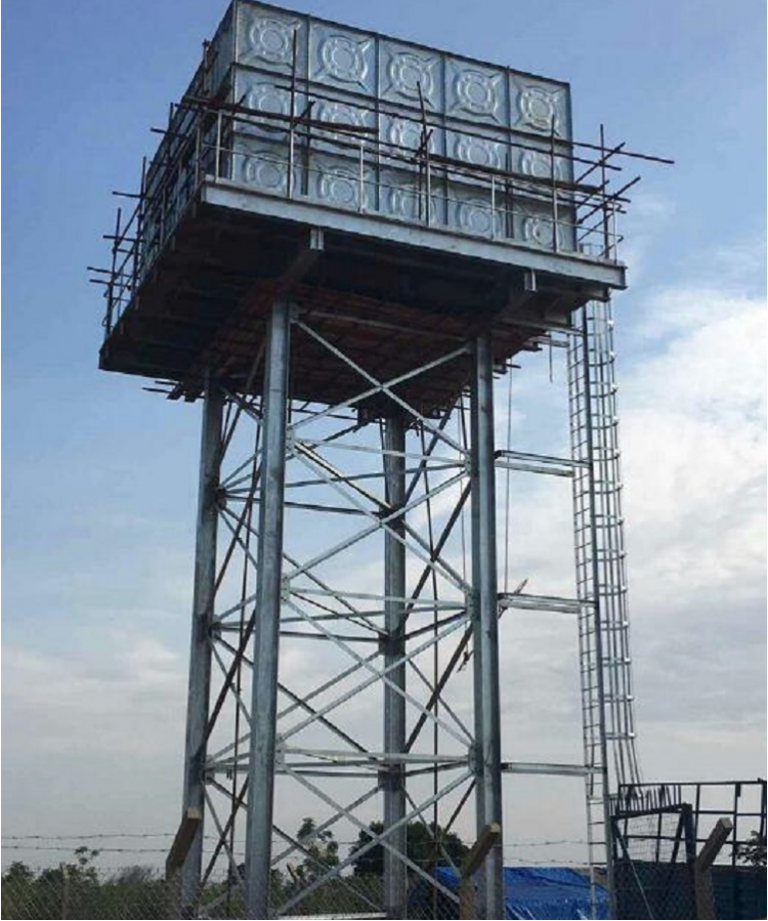 Steel structure Overhead water tank,elevated water tank | Qingdao Steel ...